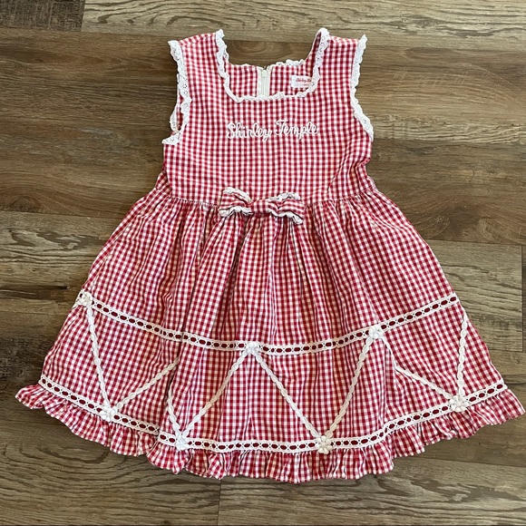 Shirley Temple | Dresses | Shirley Temple Red Gingham Dress 5 | Poshmark